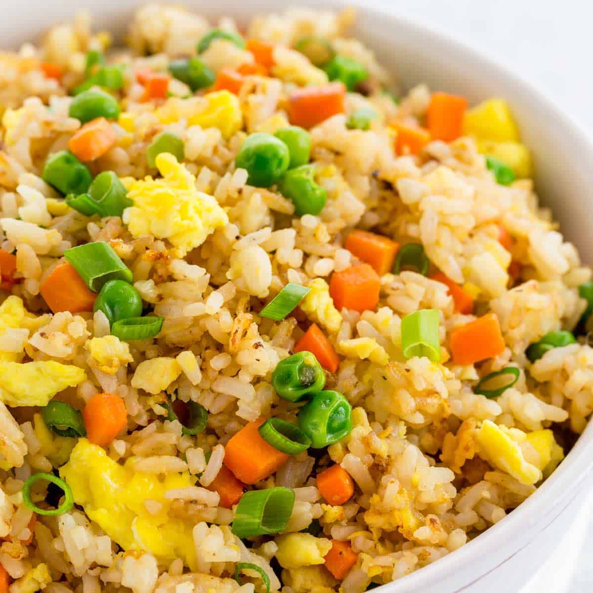 How do you make simple fried rice?