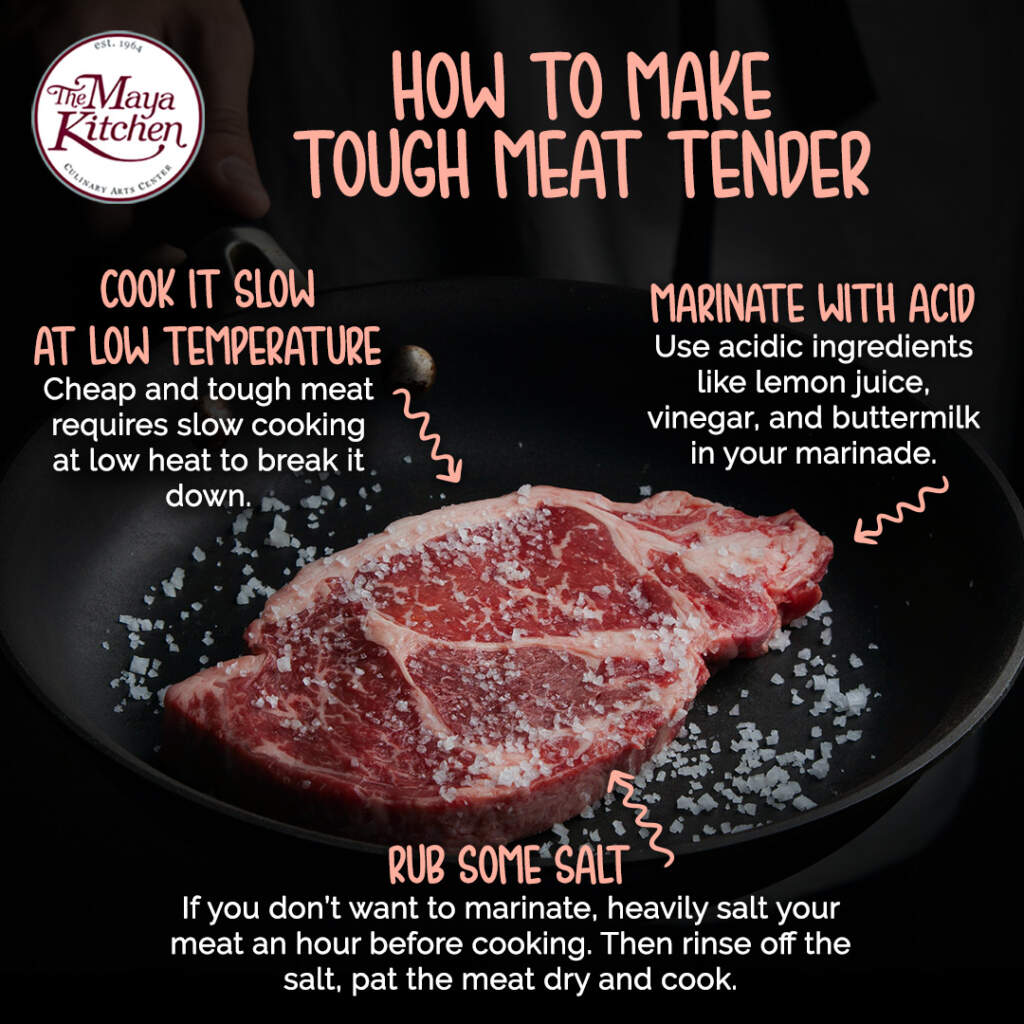 How do you make tender meat tough?