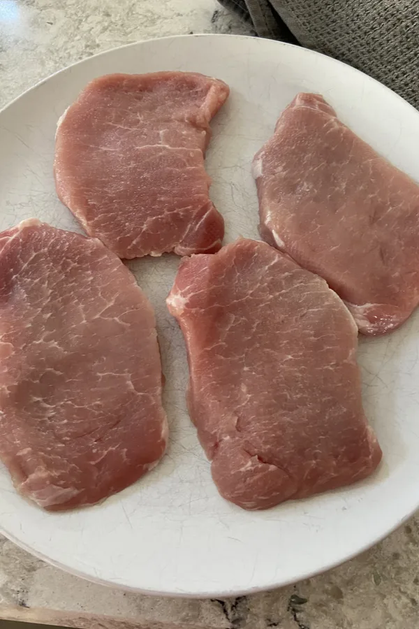 How do you make thin pork chops not hard?