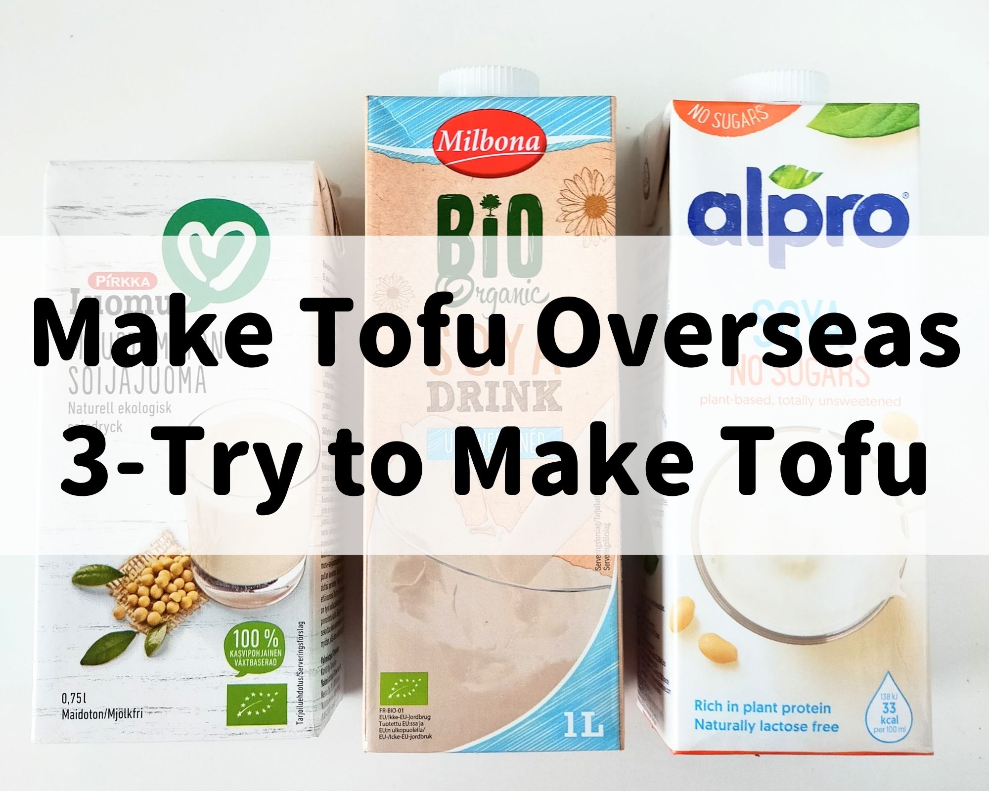 How do you make tofu with soy milk and Epsom salt?