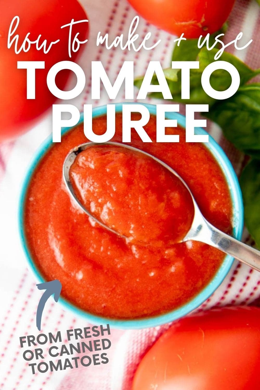 How do you make tomato puree from diced?