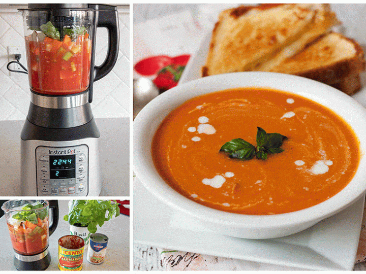 How do you make tomato soup with a blender?