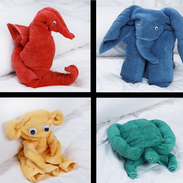 How do you make towels look like animals?