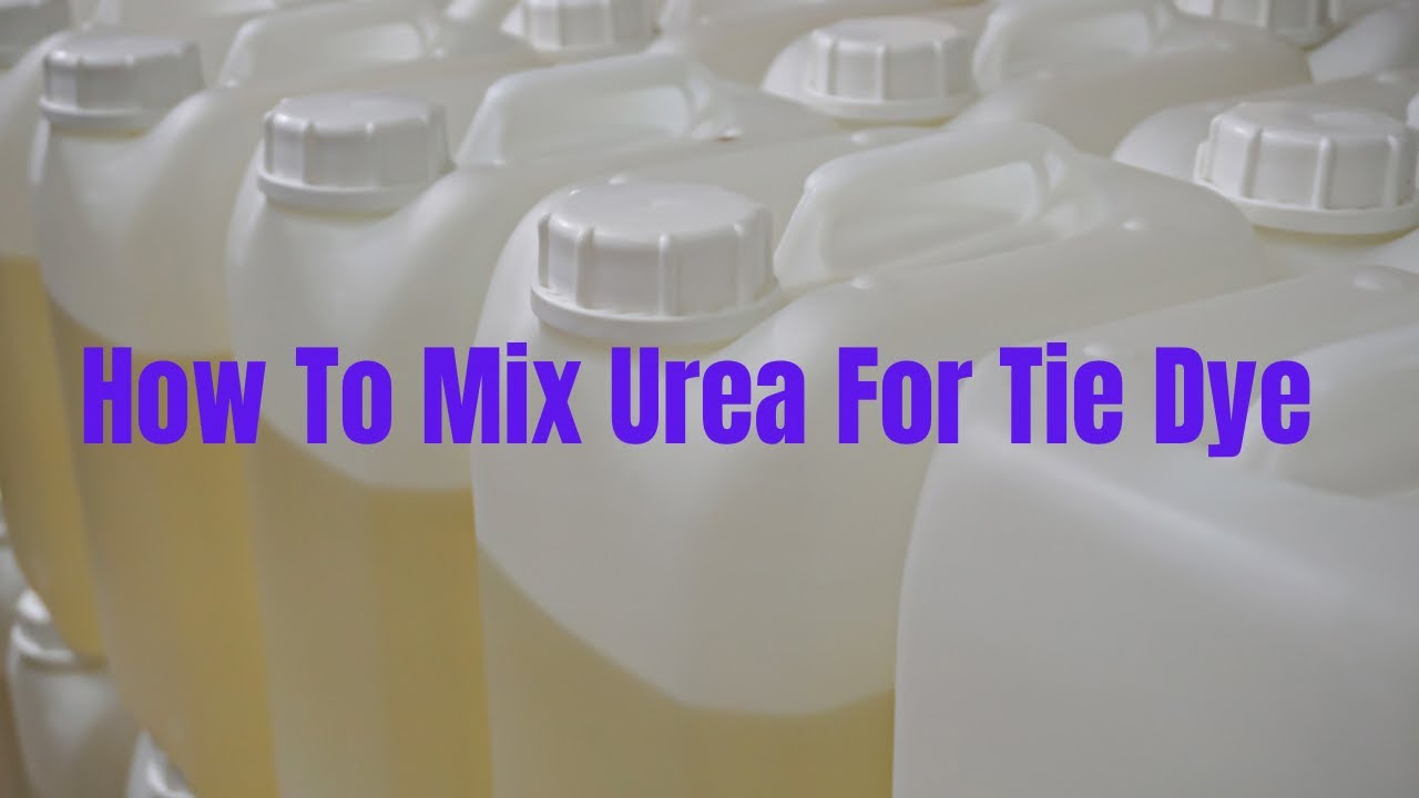 How do you make urea water for tie dye?