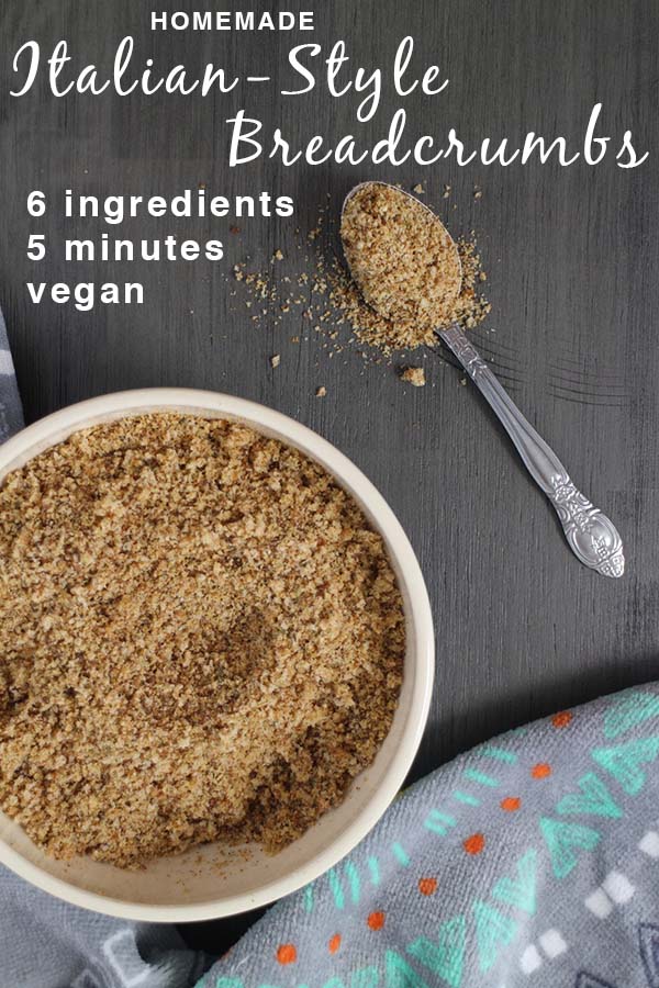 How do you make vegan breadcrumbs stick?