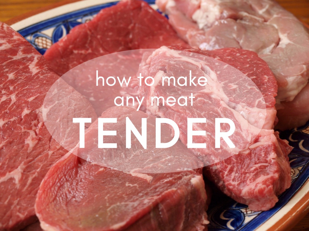 How do you manually tenderize meat?