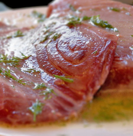 How do you marinate fish meat?