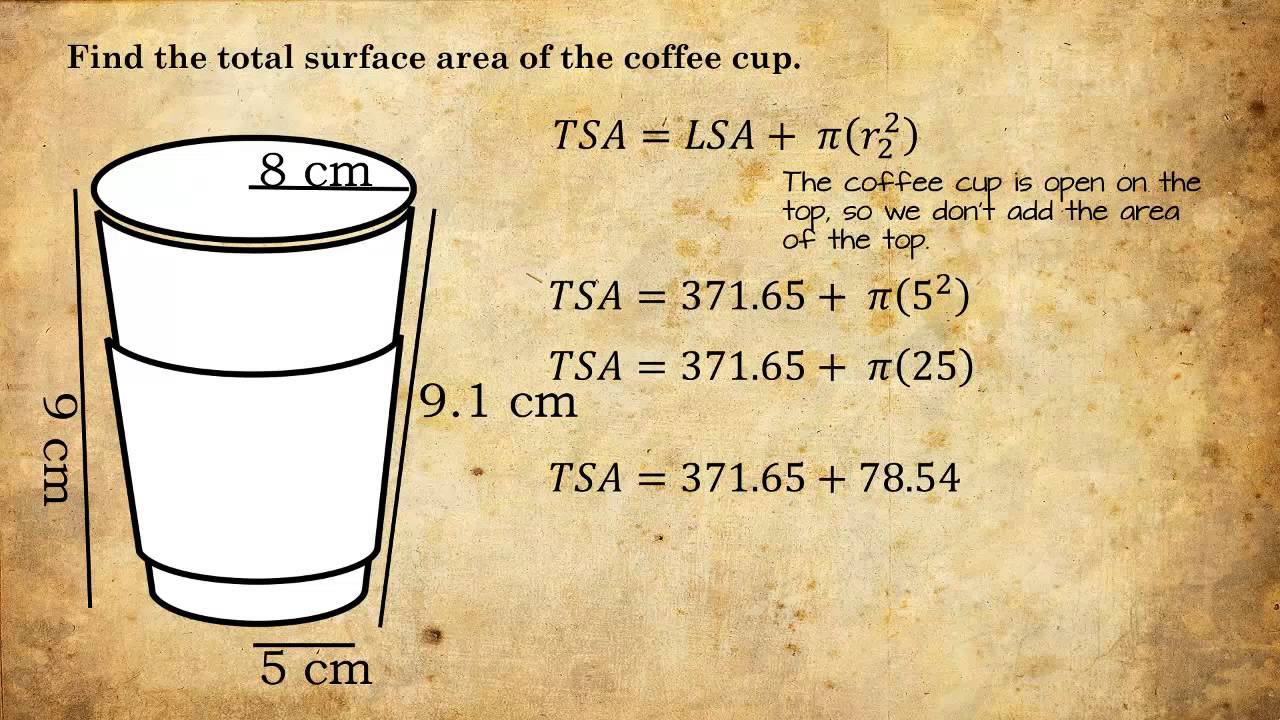 How do you measure the volume of a mug?