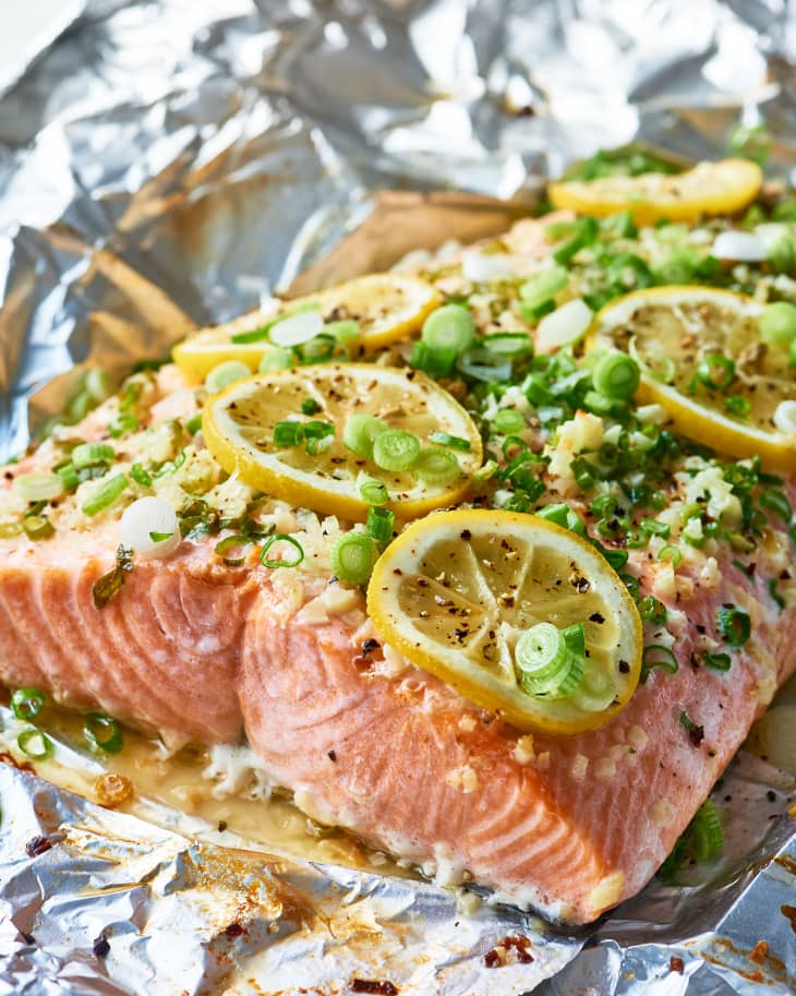 How do you moisten dry cooked salmon?