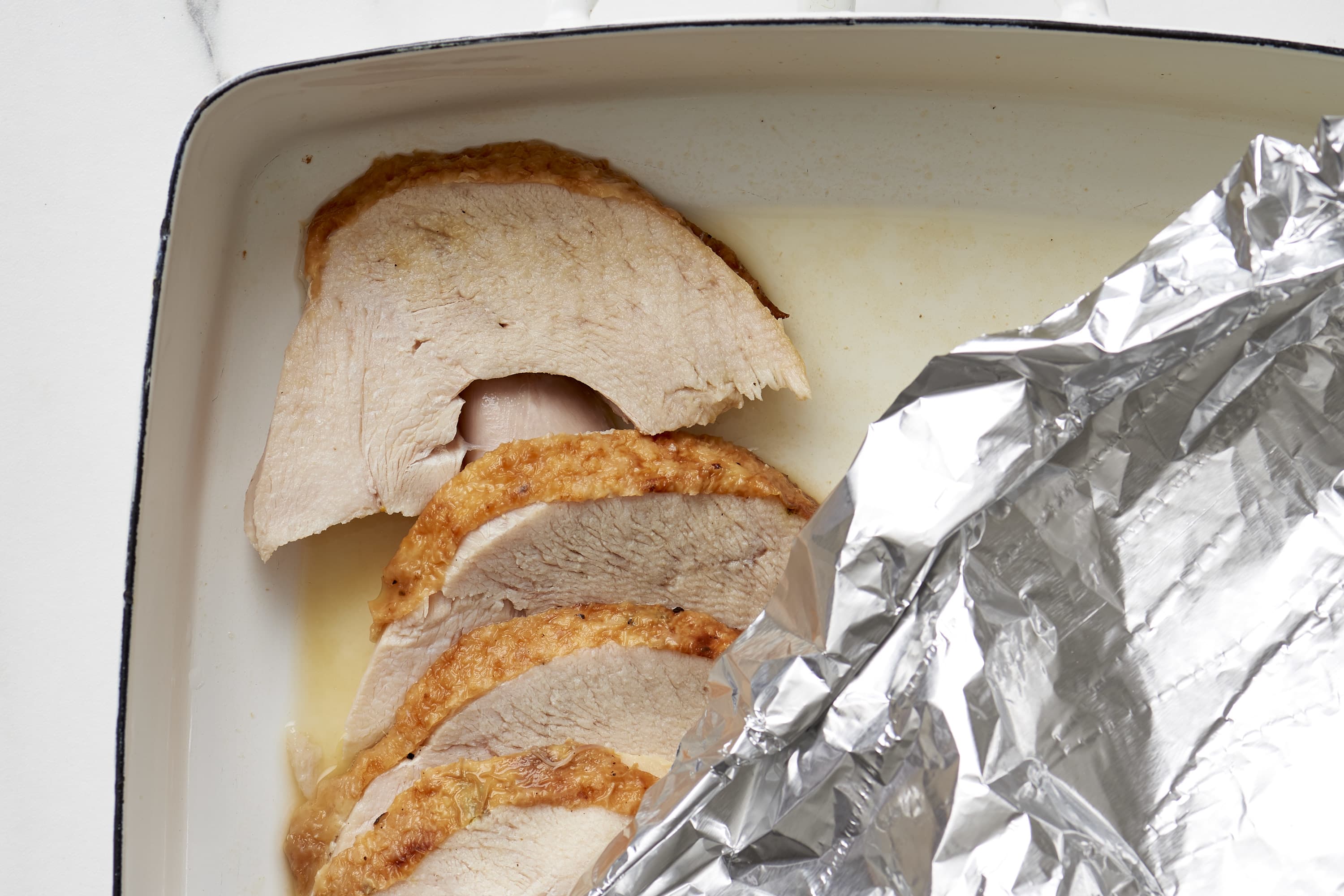 How do you moisten leftover turkey?