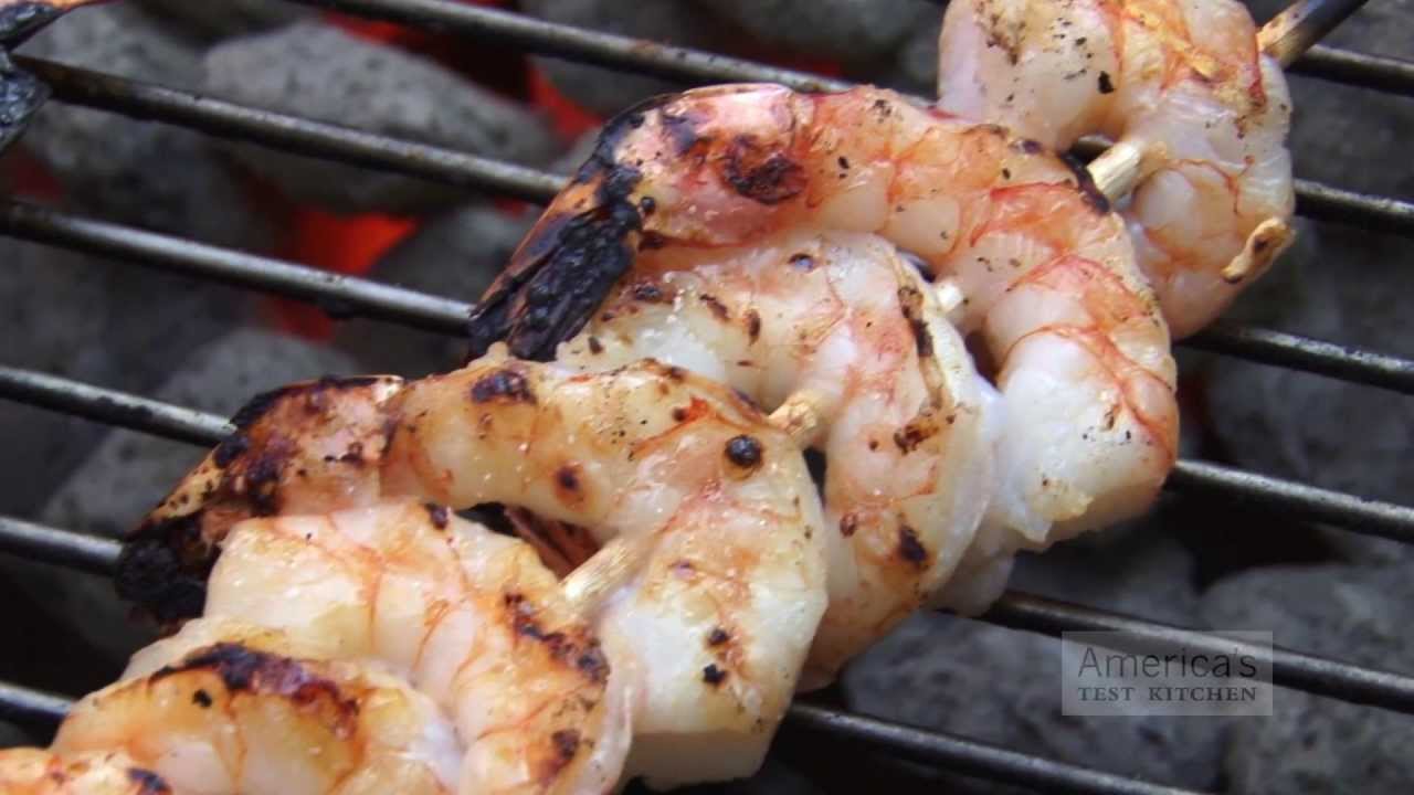 How do you not overcook shrimp on the grill?