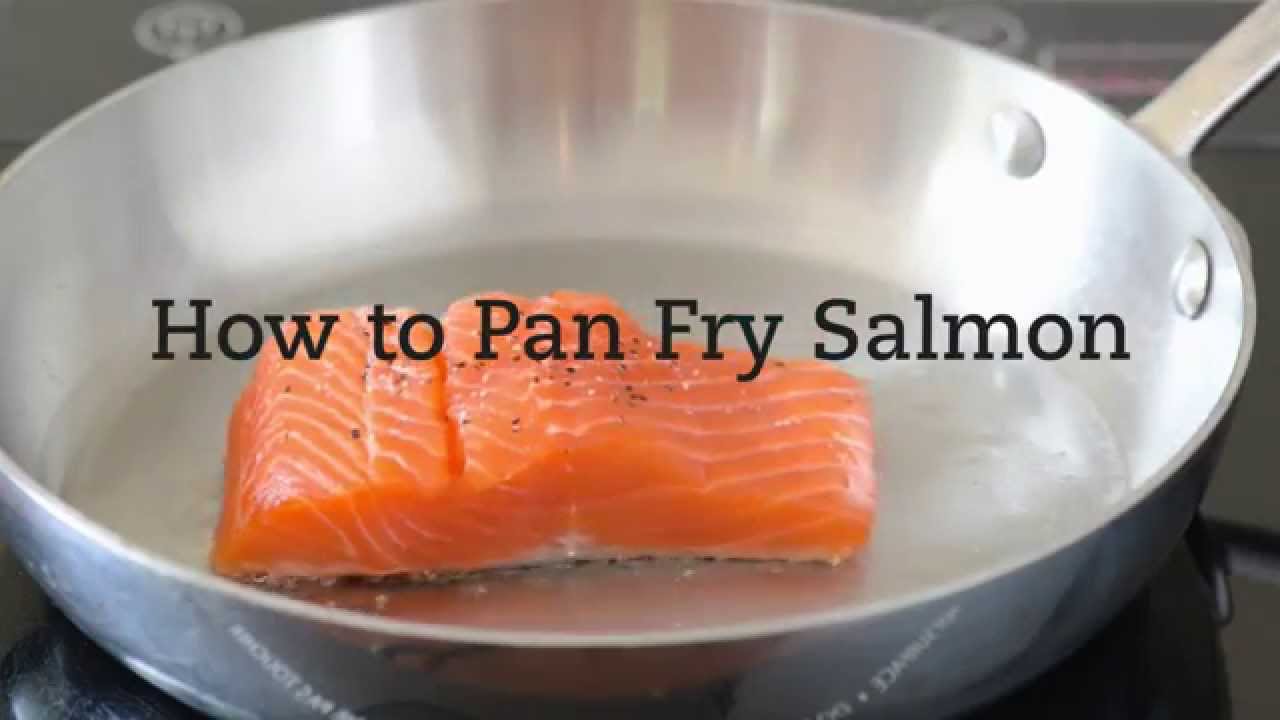 How do you pan fry salmon without burning it?