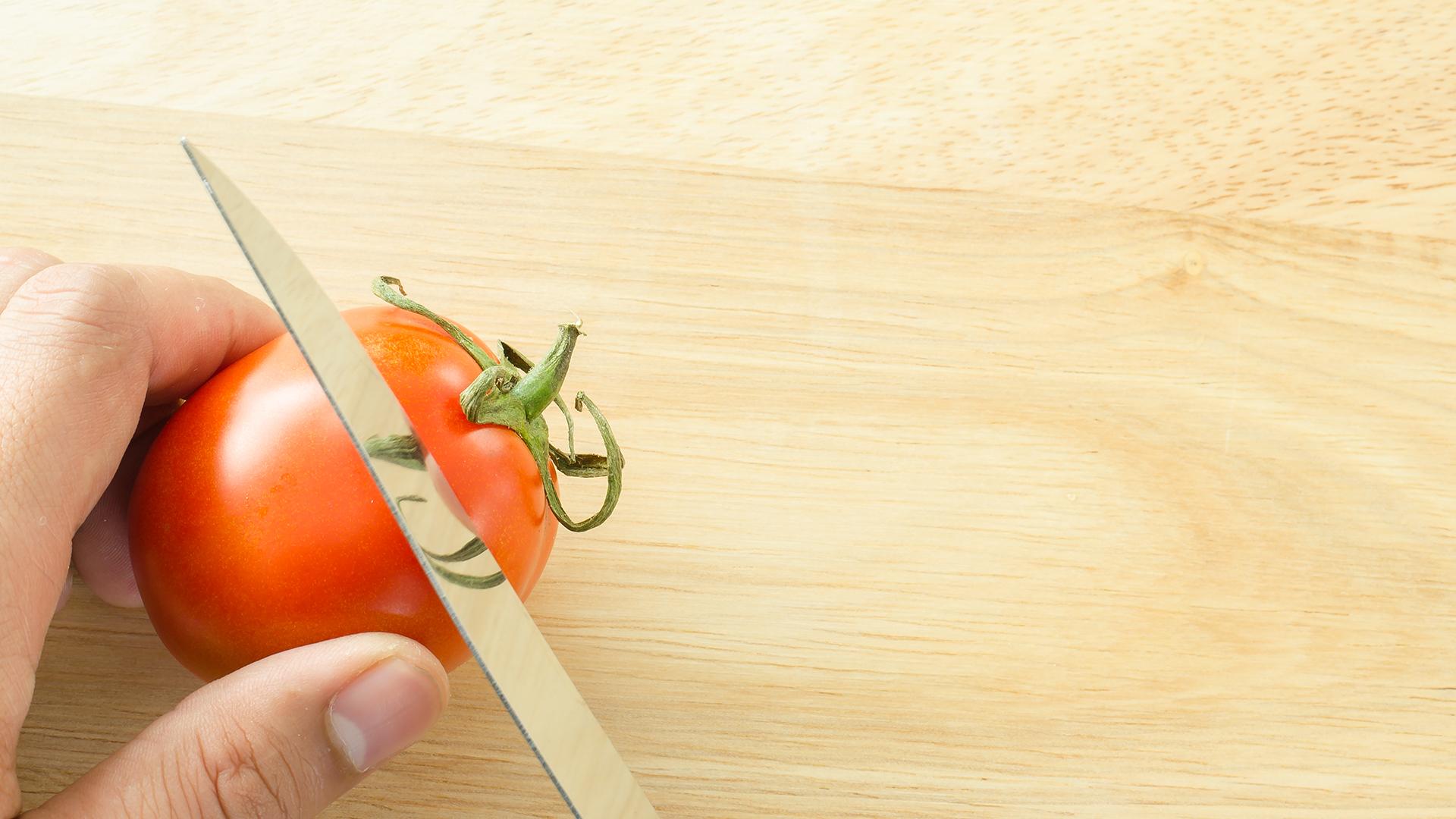 How do you peel tomatoes without blanching them?