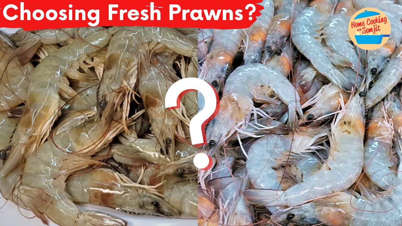 How do you pick raw prawns?