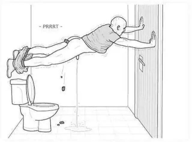 How do you poop in a public area?