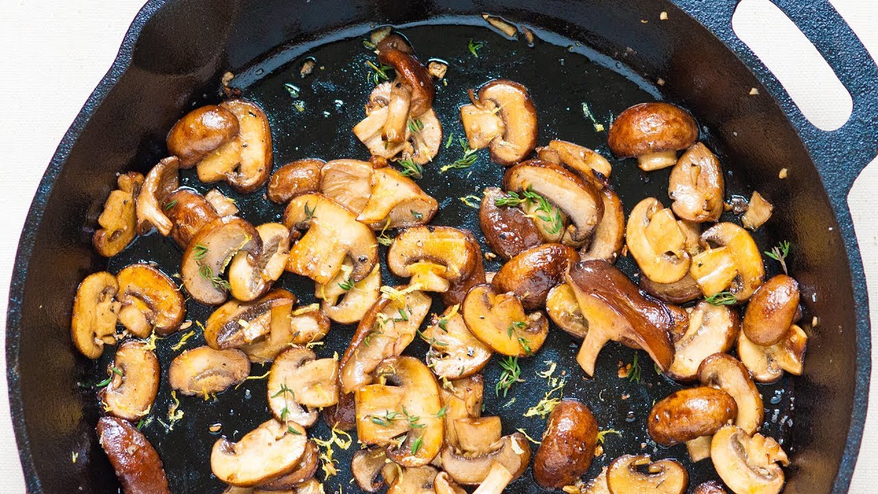 How do you prep mushrooms for cooking?