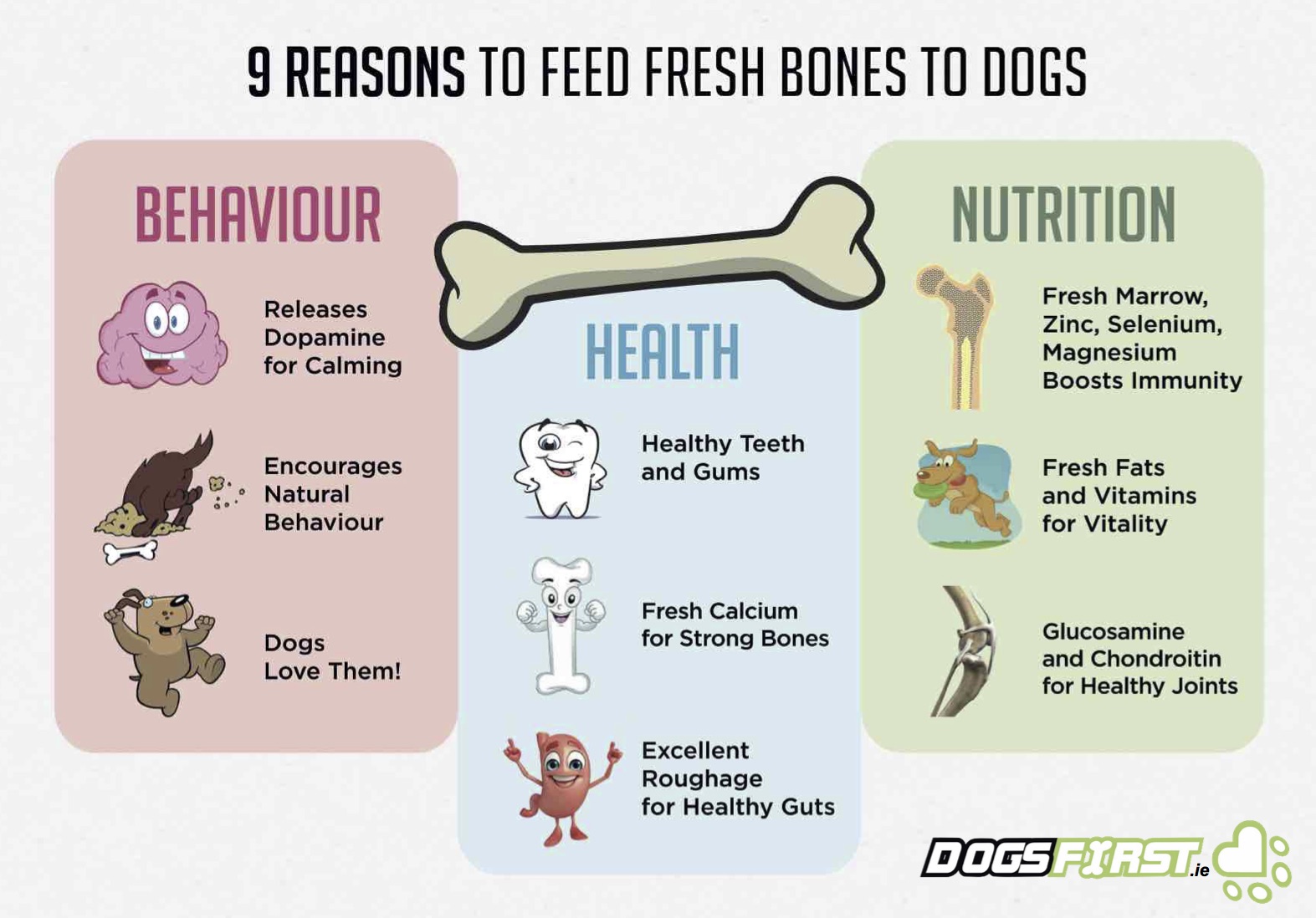 How do you prepare bones for dogs?