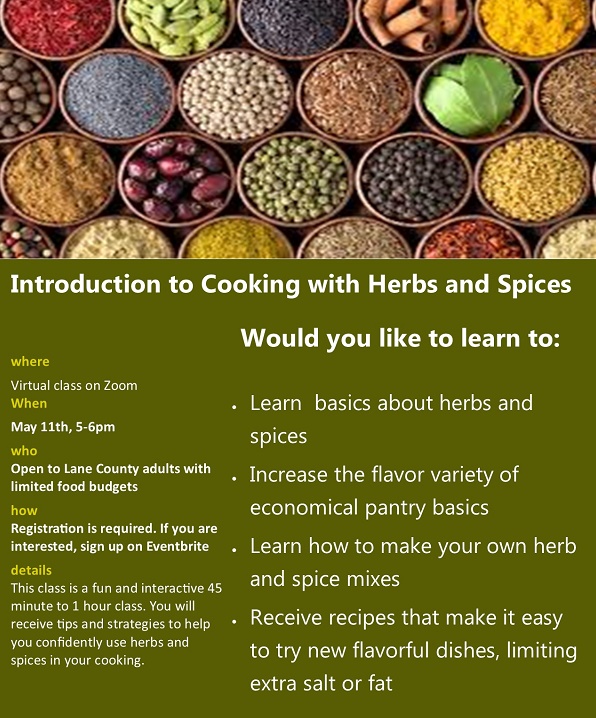 How do you prepare herbs and spices before cooking?