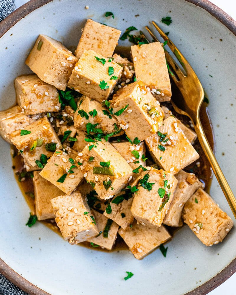 How do you prepare raw tofu?