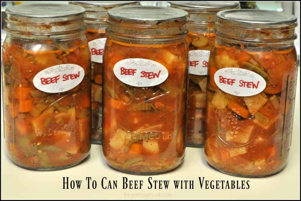 How do you preserve beef stew?