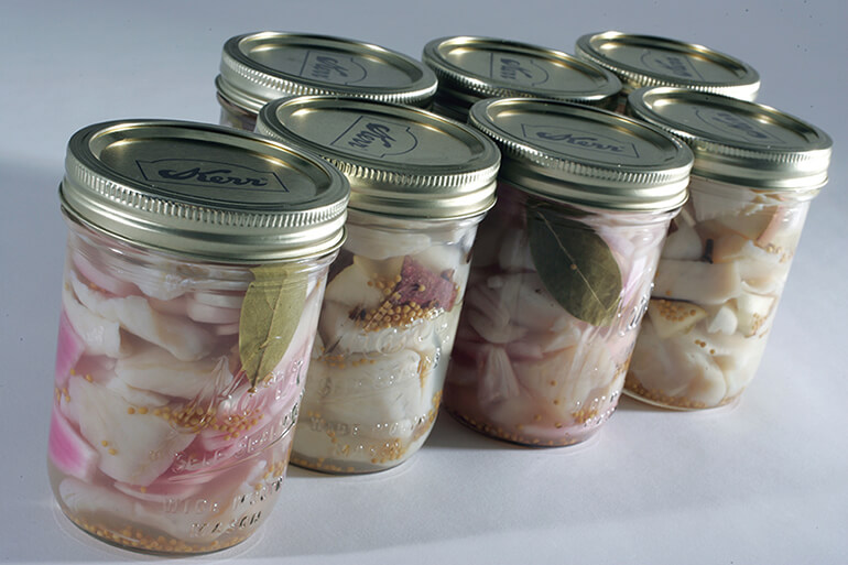 How do you preserve pickling fish?