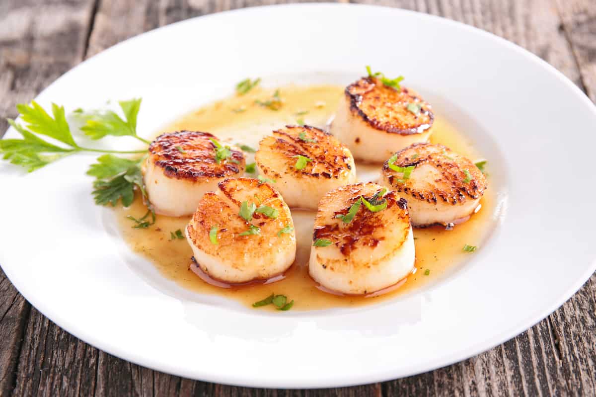 How do you preserve scallops in the freezer?