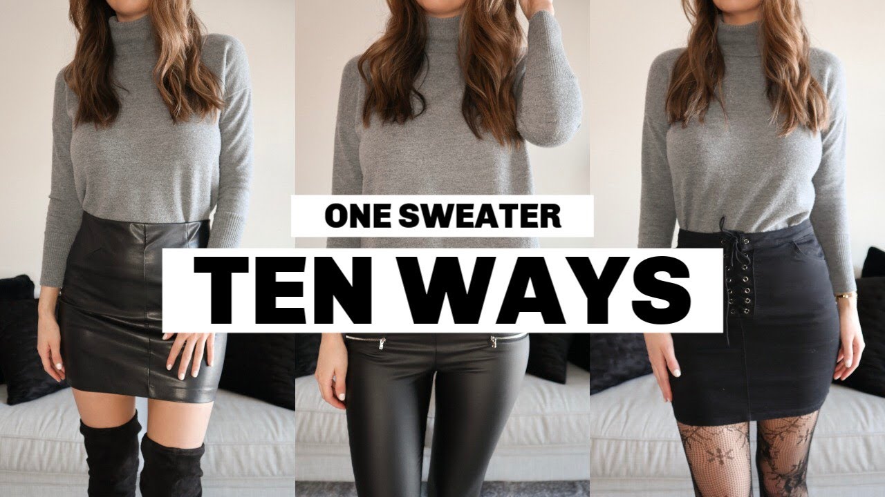 How do you properly wear a sweater?