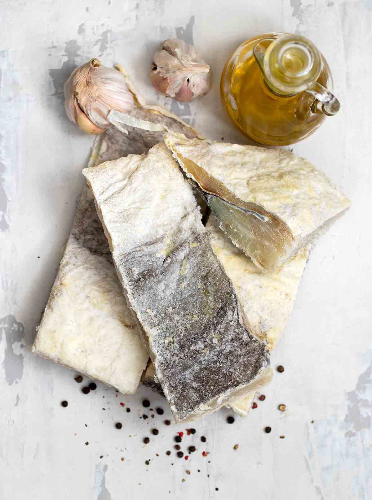 How do you reconstitute salted cod?