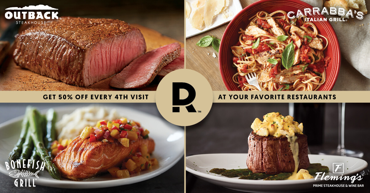 How do you redeem Outback dine rewards?