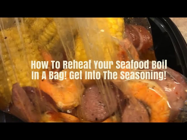 How do you reheat a crab boil?