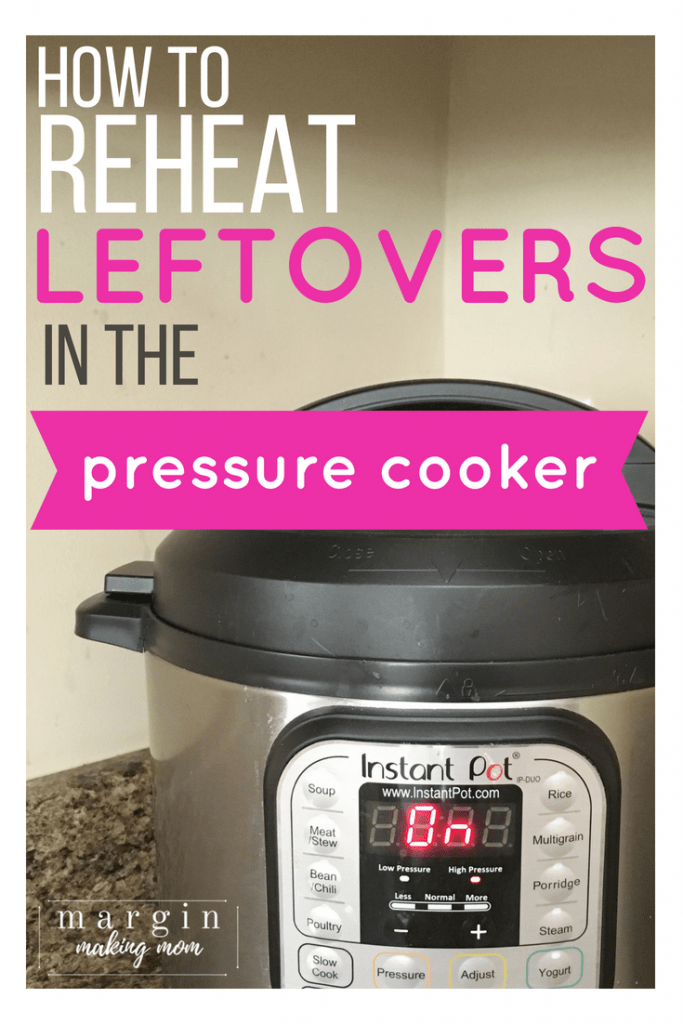 How do you reheat chicken in a pressure cooker?