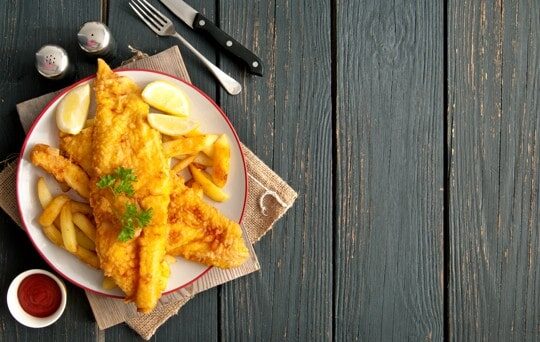 How do you reheat fish and chips the next day?