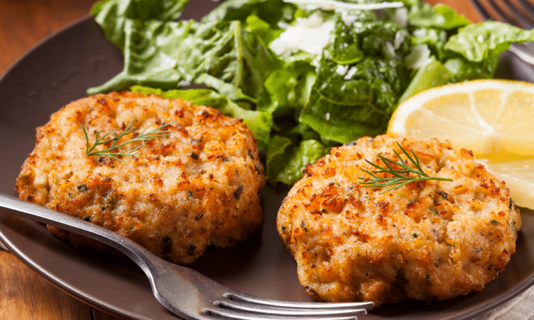 How do you reheat fried fish cakes?