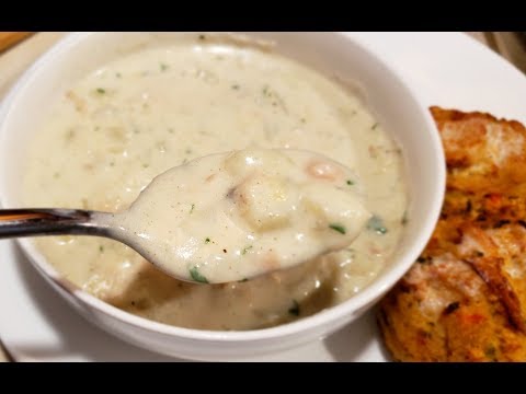 How do you reheat frozen clam chowder?