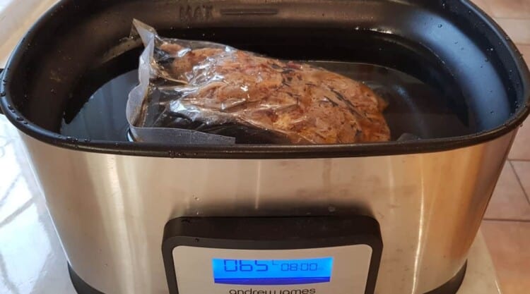 How do you reheat frozen smoked meat?