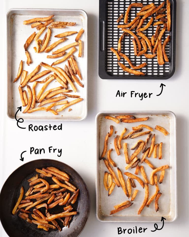 How do you reheat leftover fried french fries?
