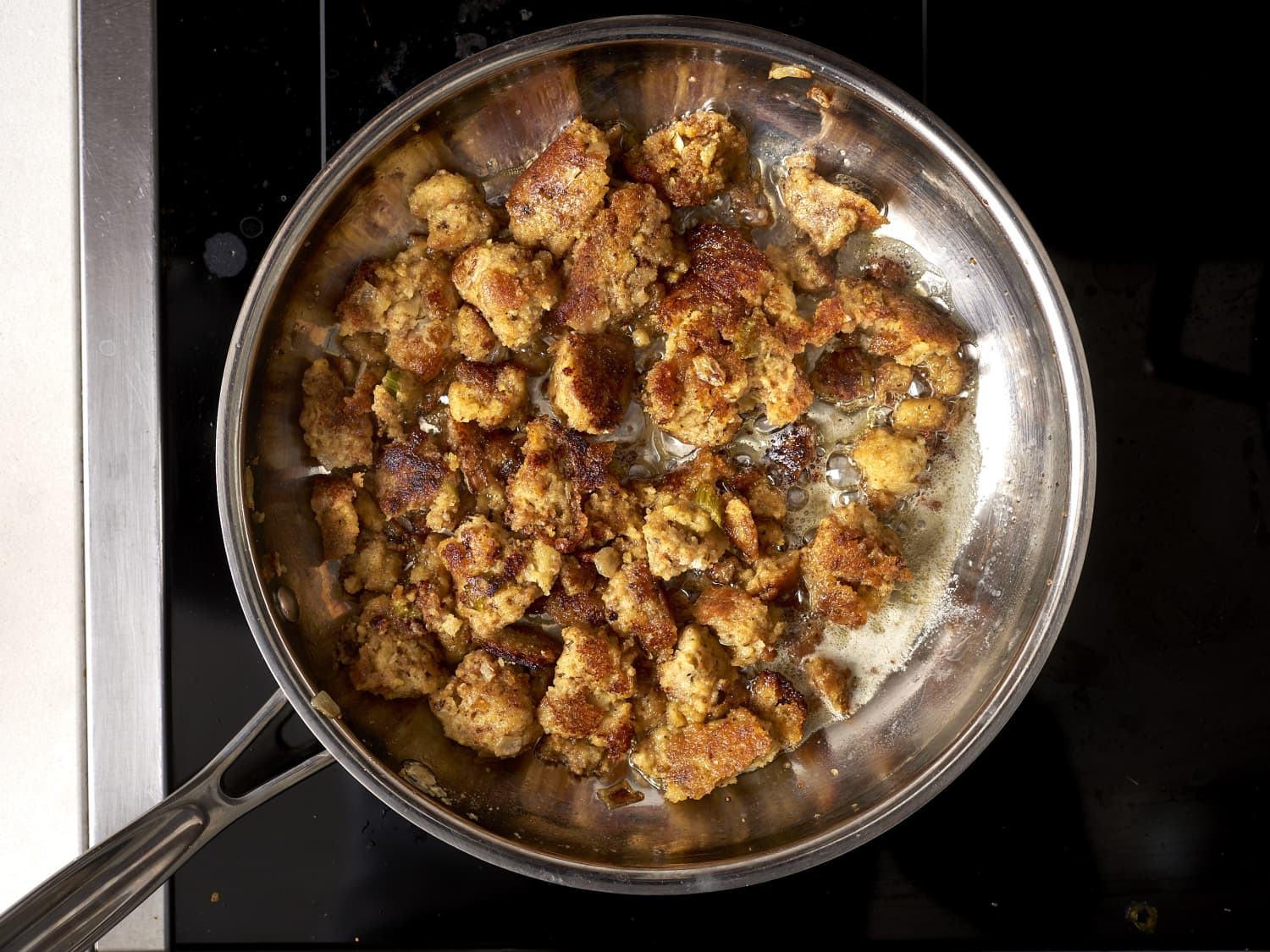 How do you reheat leftover stuffing?