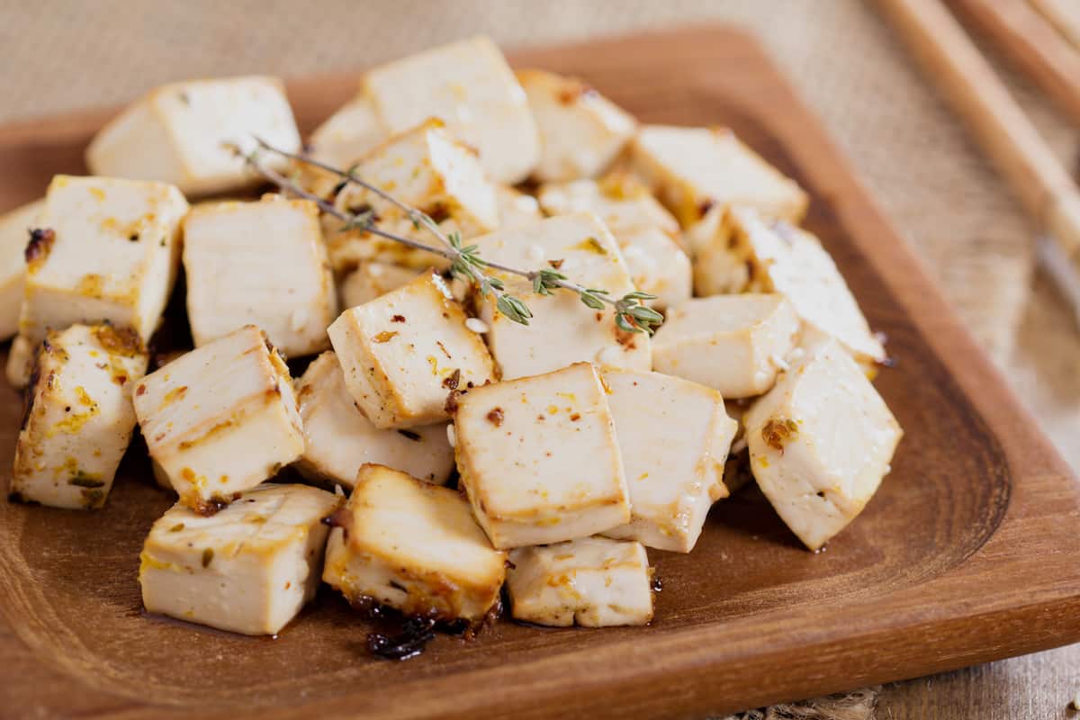 How do you reheat leftover tofu?
