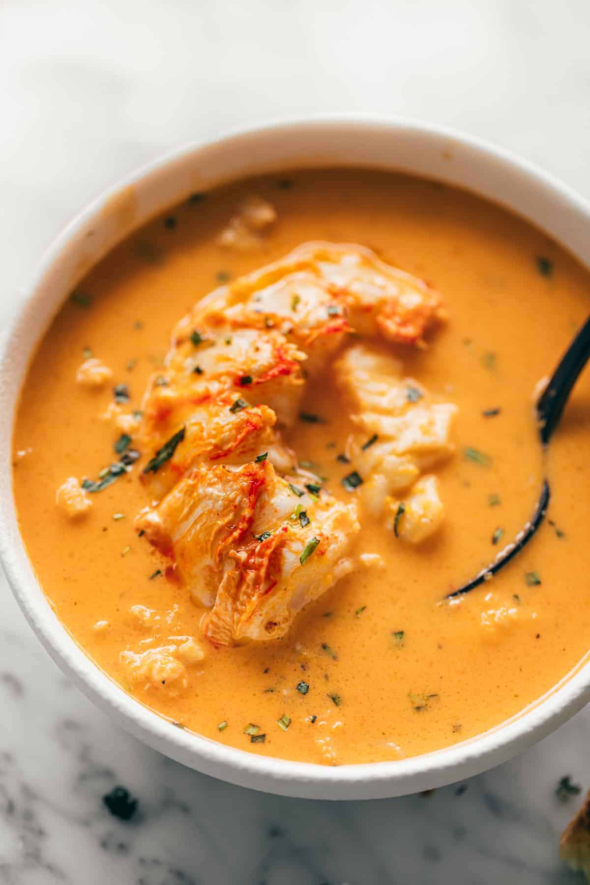 How do you reheat lobster bisque?