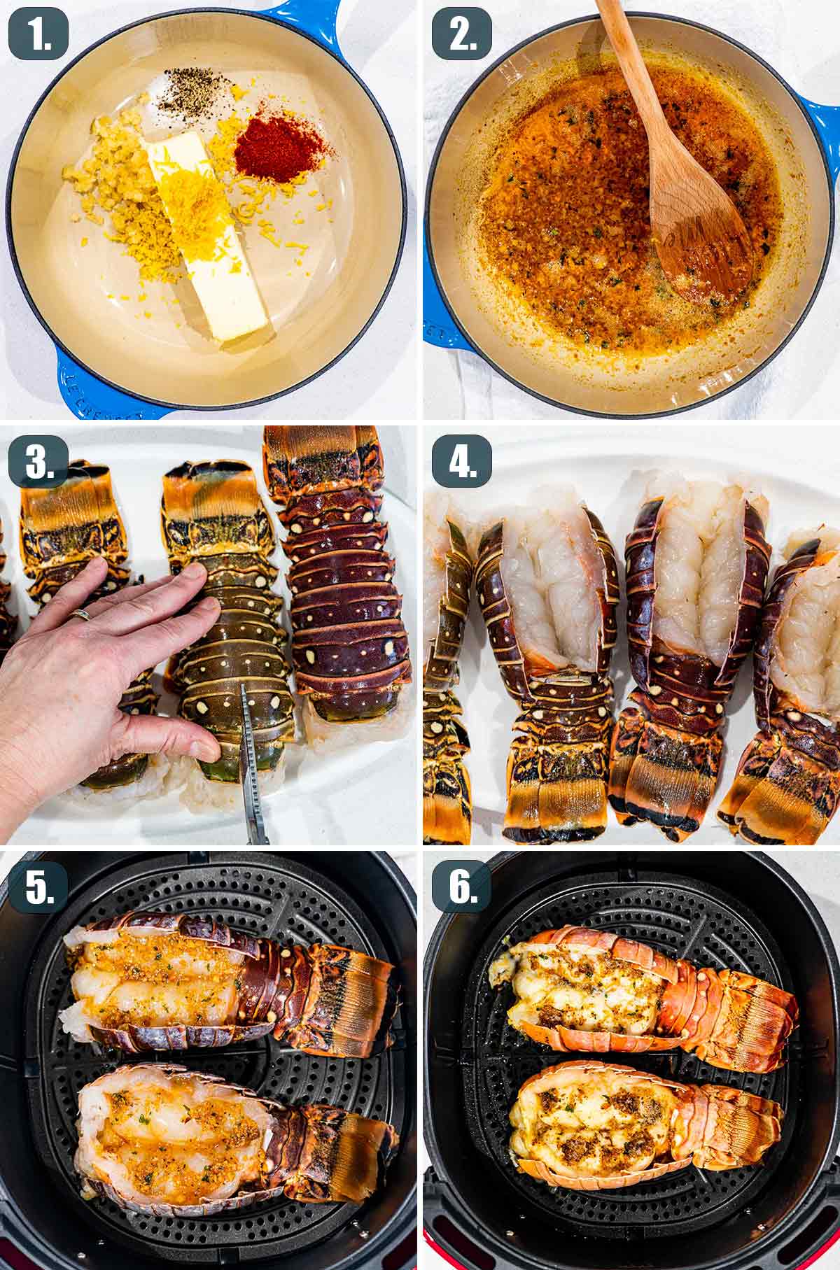 How do you reheat lobster tails in air fryer?