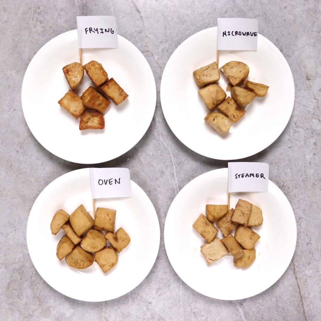 How do you reheat tofu crispy?