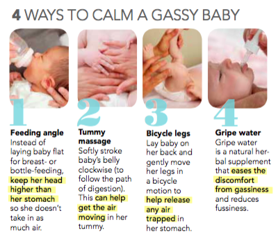 How do you relieve a gassy baby?