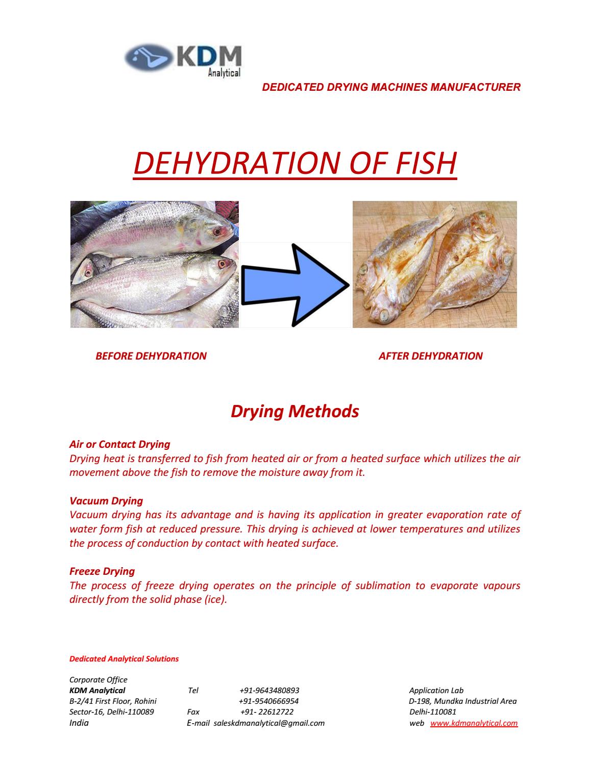 How do you remove moisture from fish?