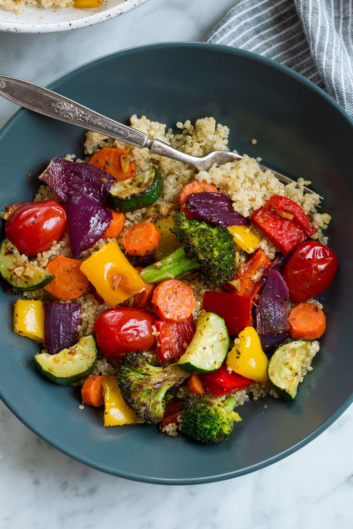 How do you roast vegetables in the oven?