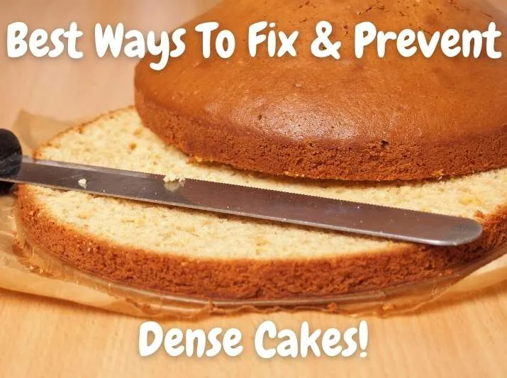 How do you salvage a dense cake?