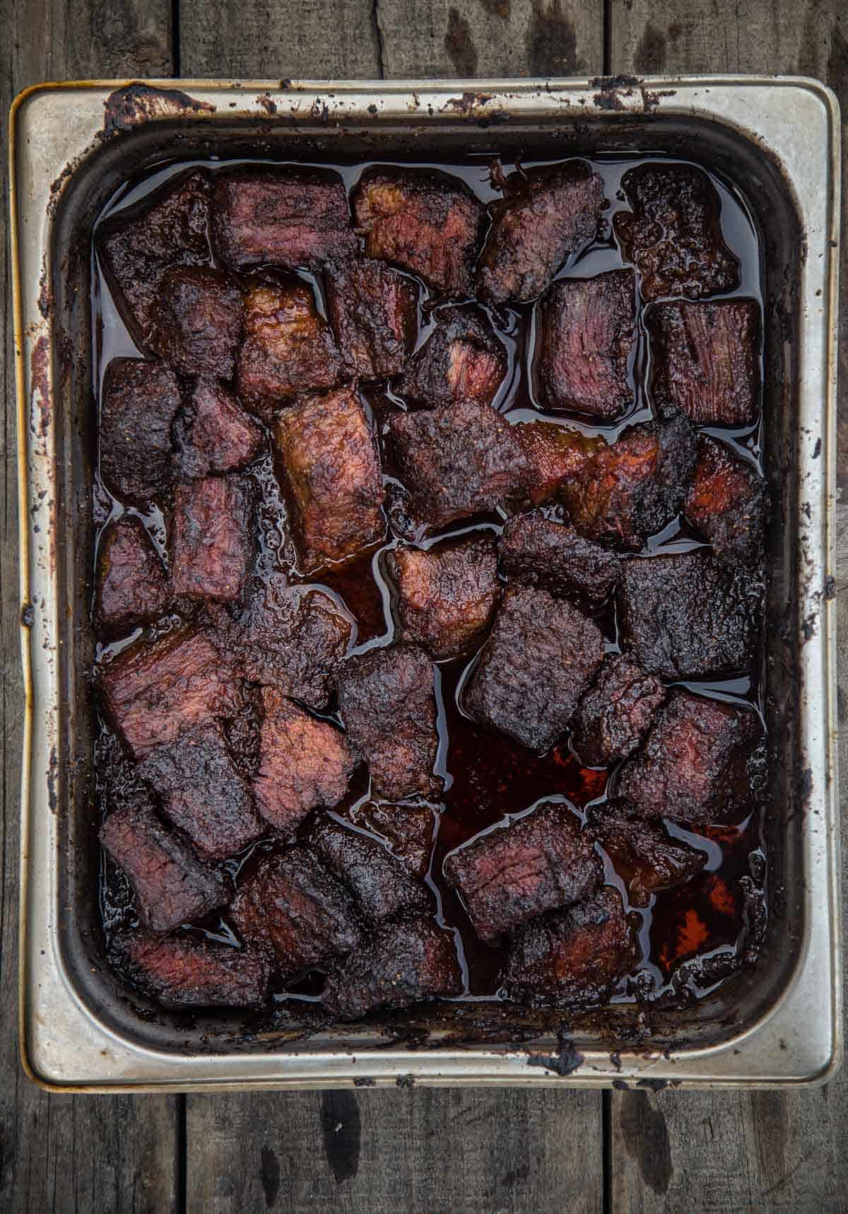 How do you separate a flat from burnt ends?