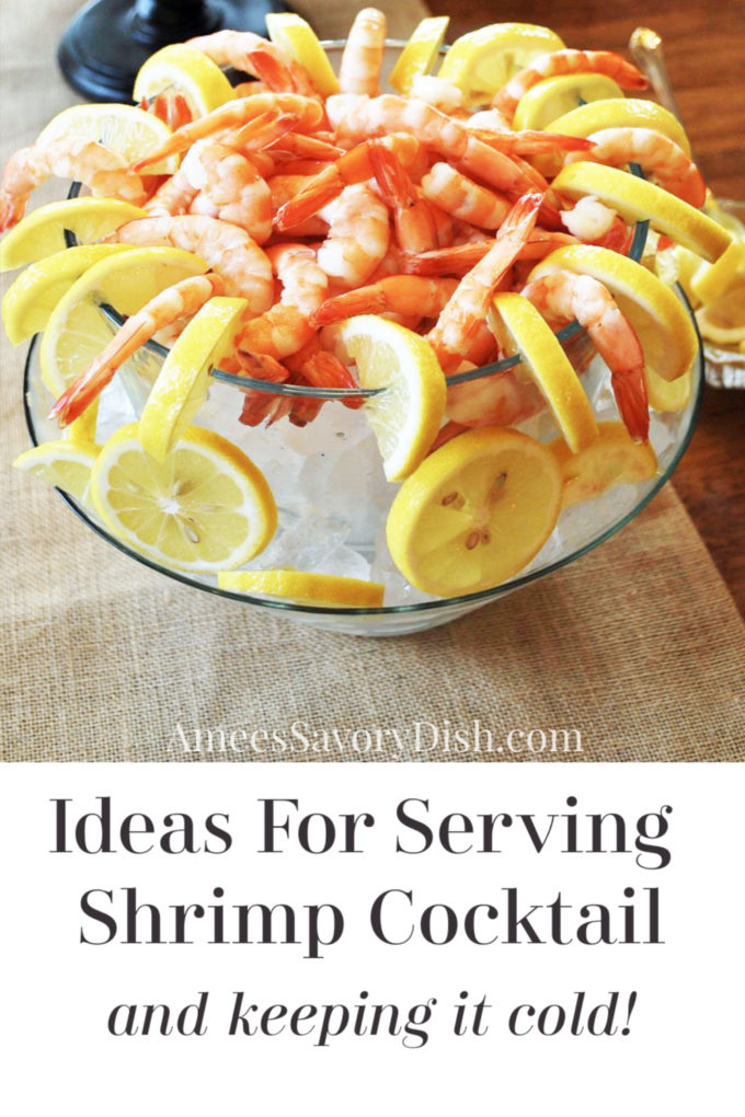 How do you serve chilled shrimp?