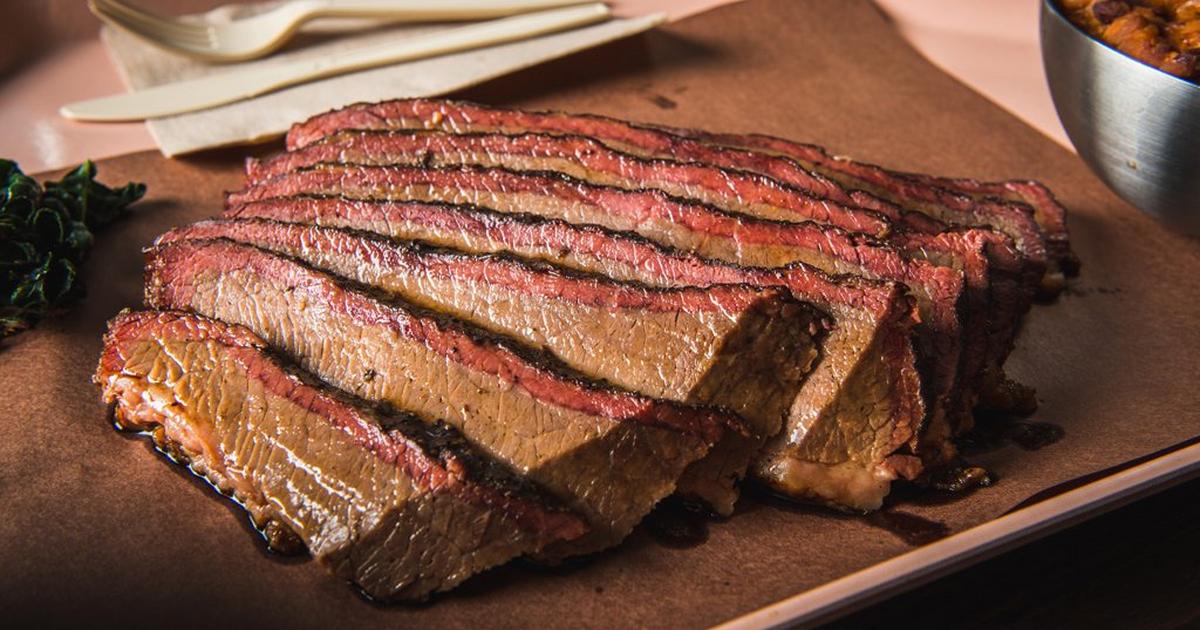 How do you slice brisket so it doesn't fall apart?