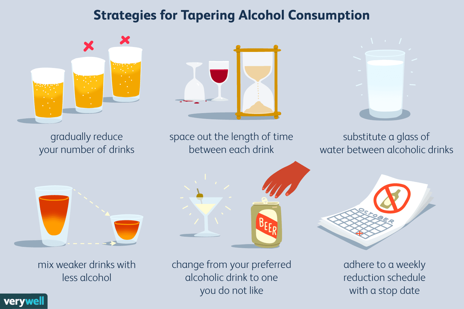 How do you slow down alcohol consumption?