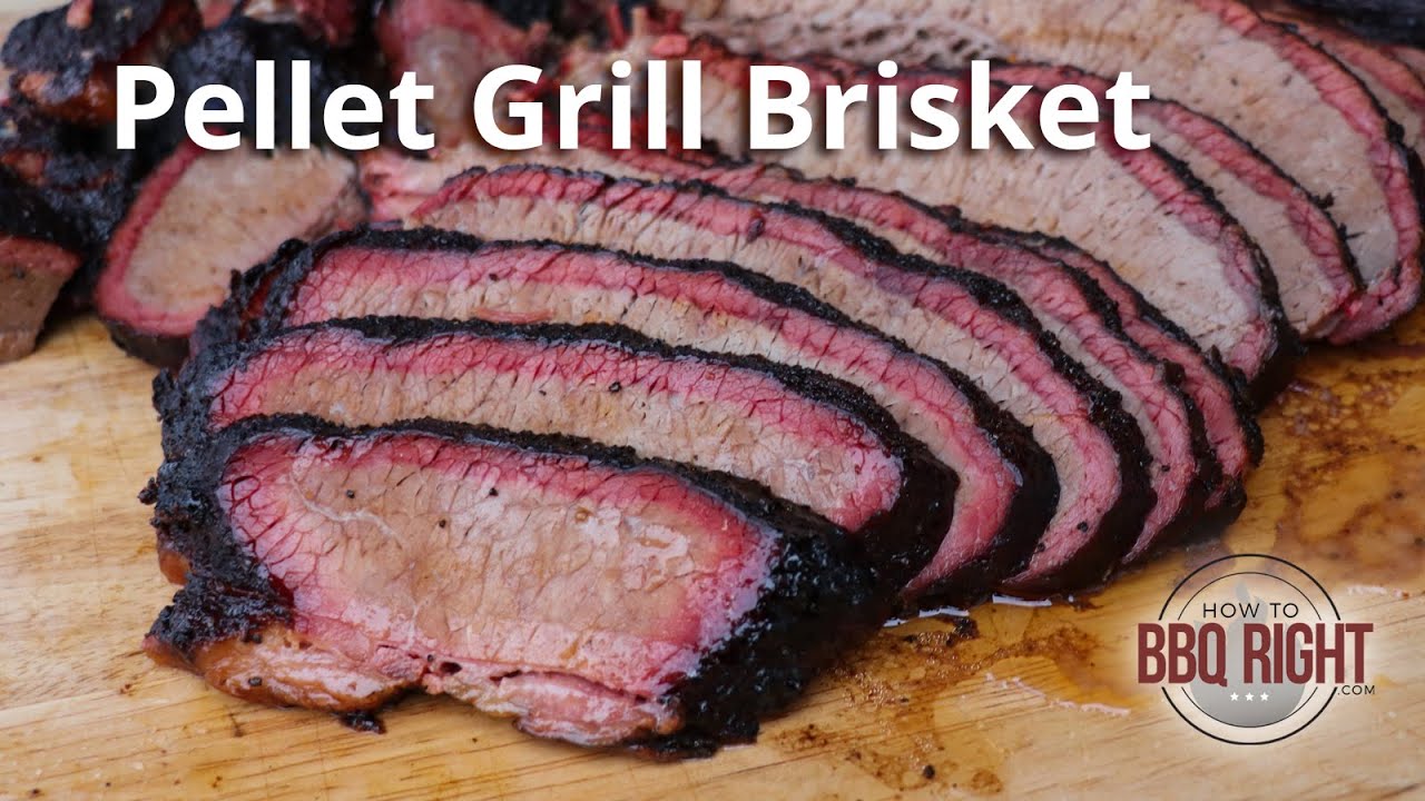How do you smoke a 3-pound brisket on a pellet grill?